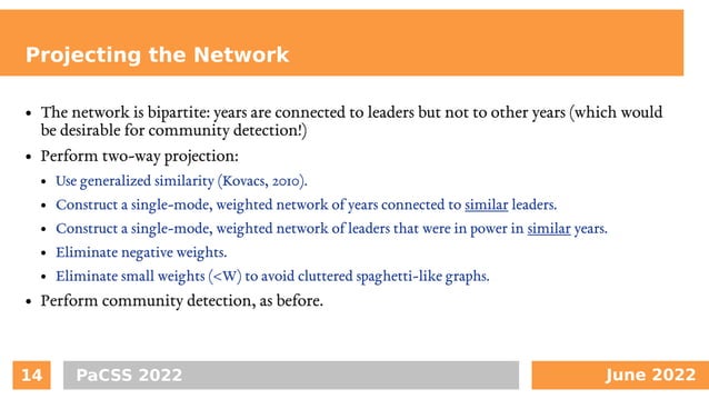 Using Complex Network Analysis for Periodization | PPT