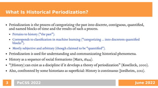 Using Complex Network Analysis for Periodization | PPT