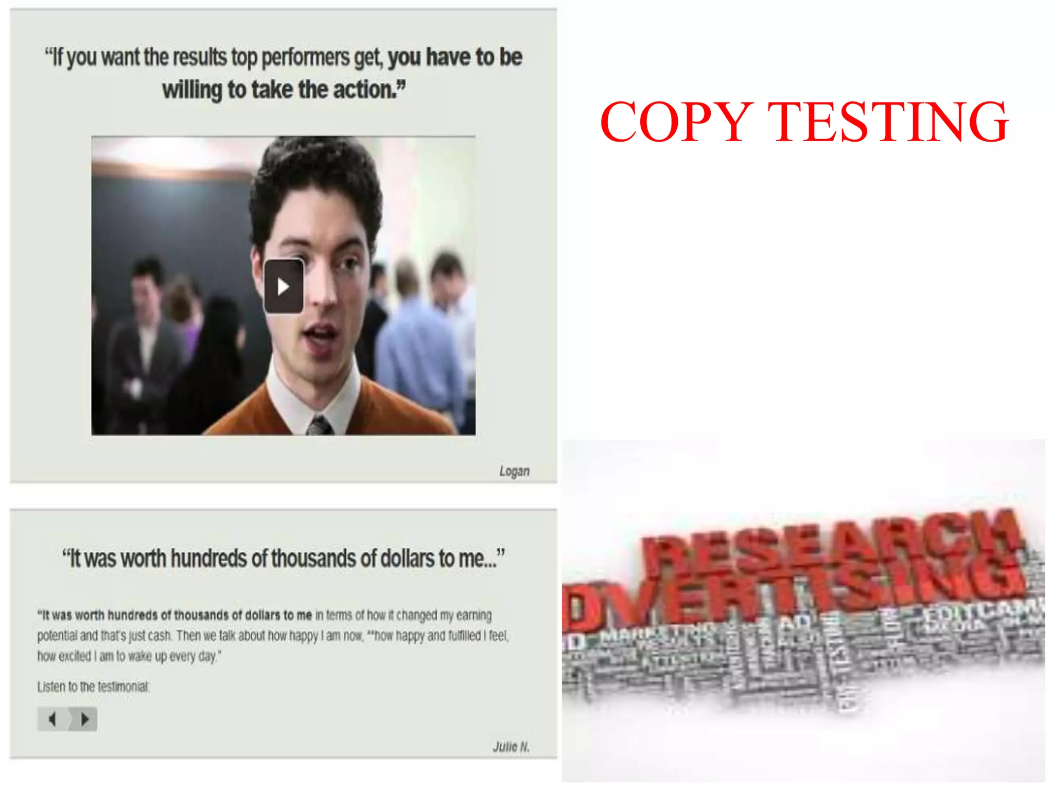 Positioning advertising copy testing | PPTX