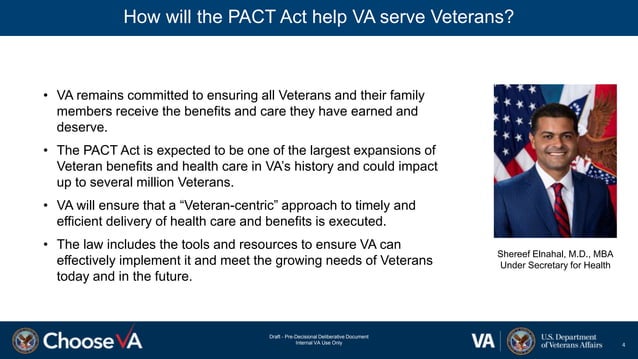 PACT Act VHA Veteran Stakeholder Overview .pptx | Lung and Respiratory ...