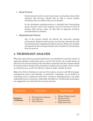 Pact Analysis Report for a Student Attendance System | DOCX