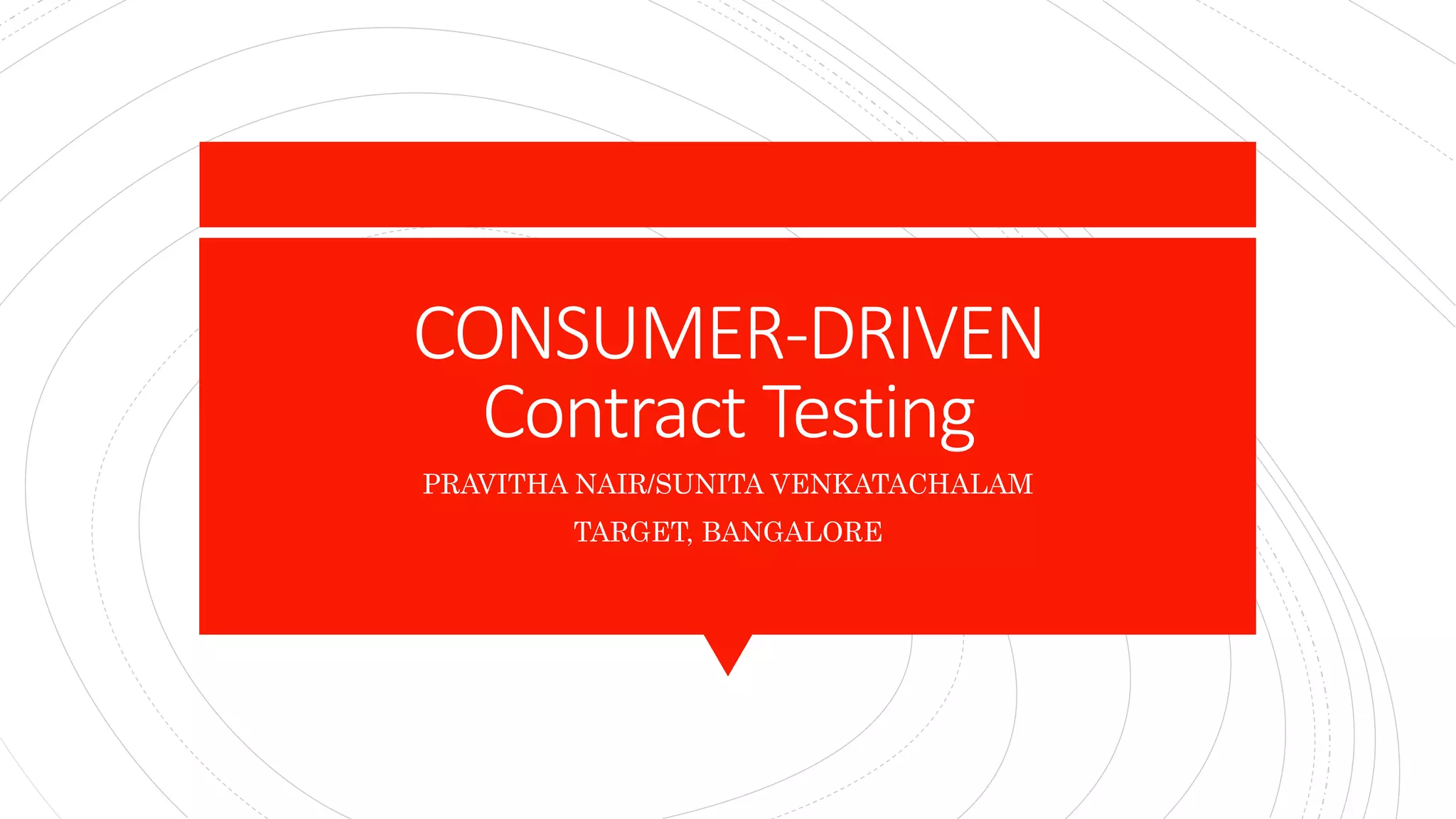 Consumer Driven Contract Testing Pact Ppt