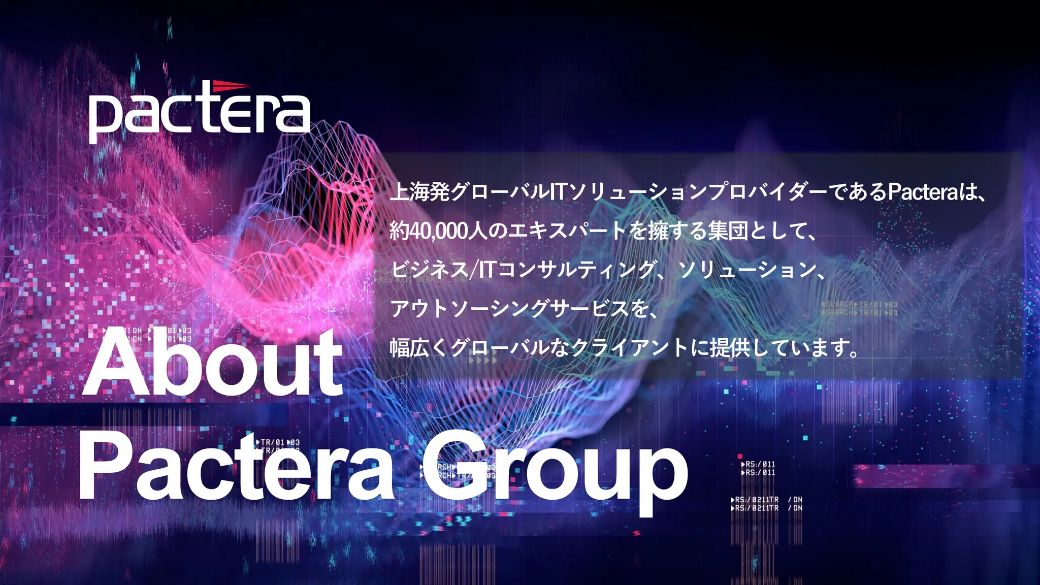 Pactera consulting japan 会社概要およびサービスラインナップ | PDF