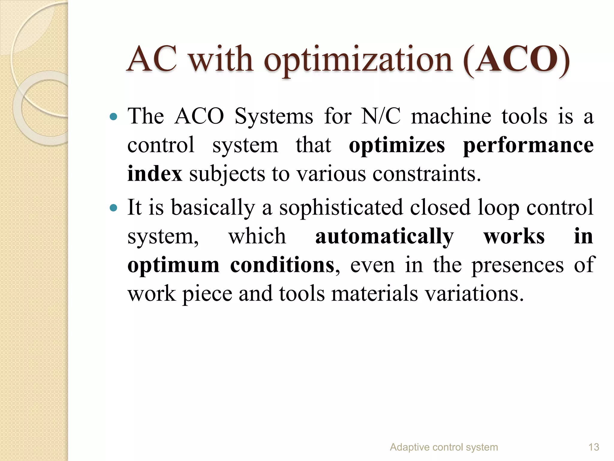 Adaptive Control System | PPTX