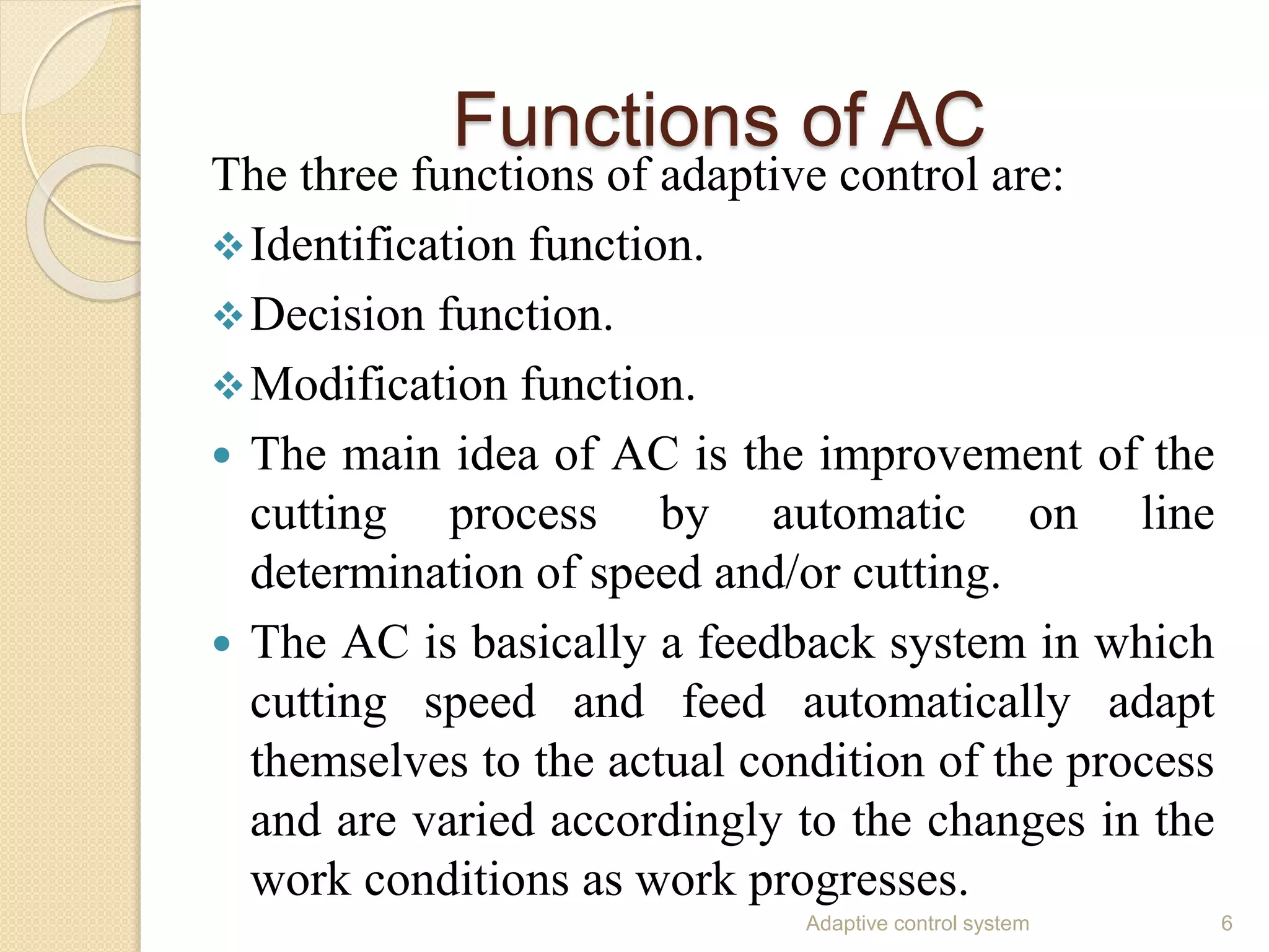 Adaptive Control System | PPTX