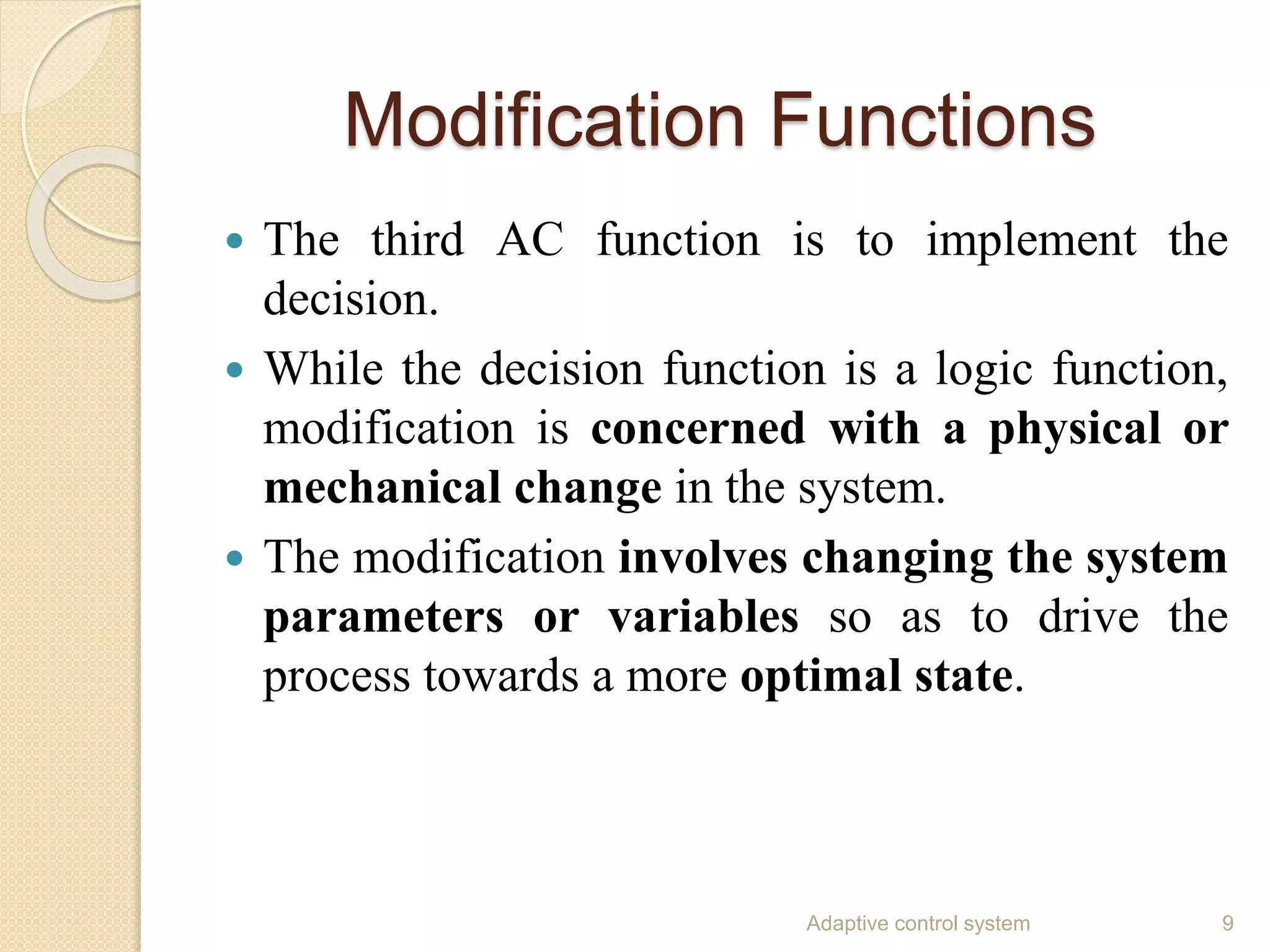Adaptive Control System | PPTX