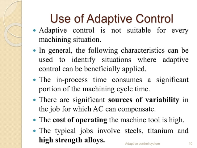 Adaptive Control System | PPTX