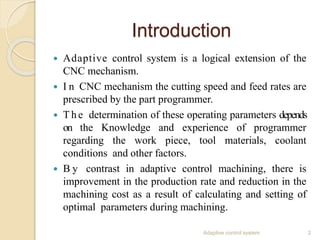 Adaptive Control System | PPTX