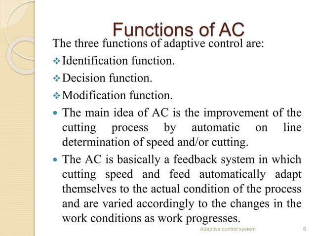 Adaptive Control System | PPTX