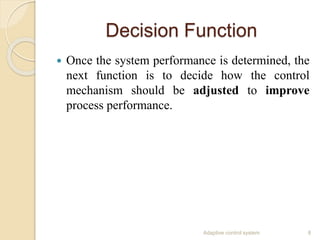 Adaptive Control System | PPTX
