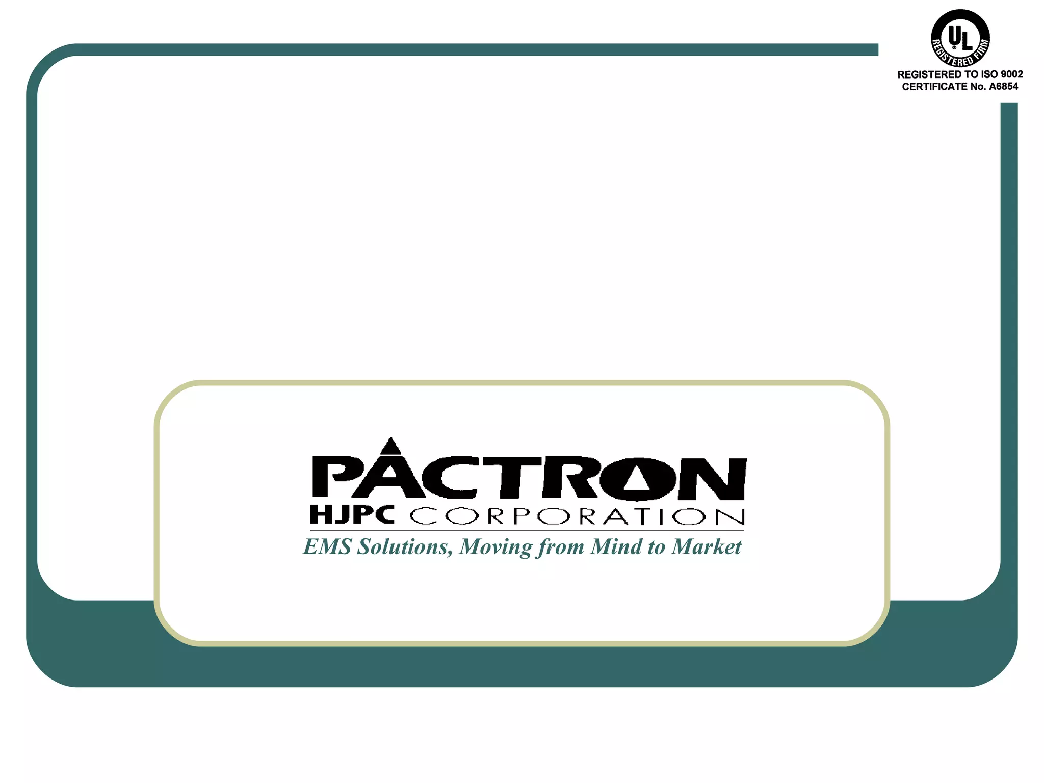 Pactron Ate Introduction | PPT
