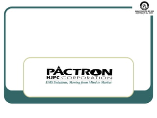 Pactron Ate Introduction | PPT