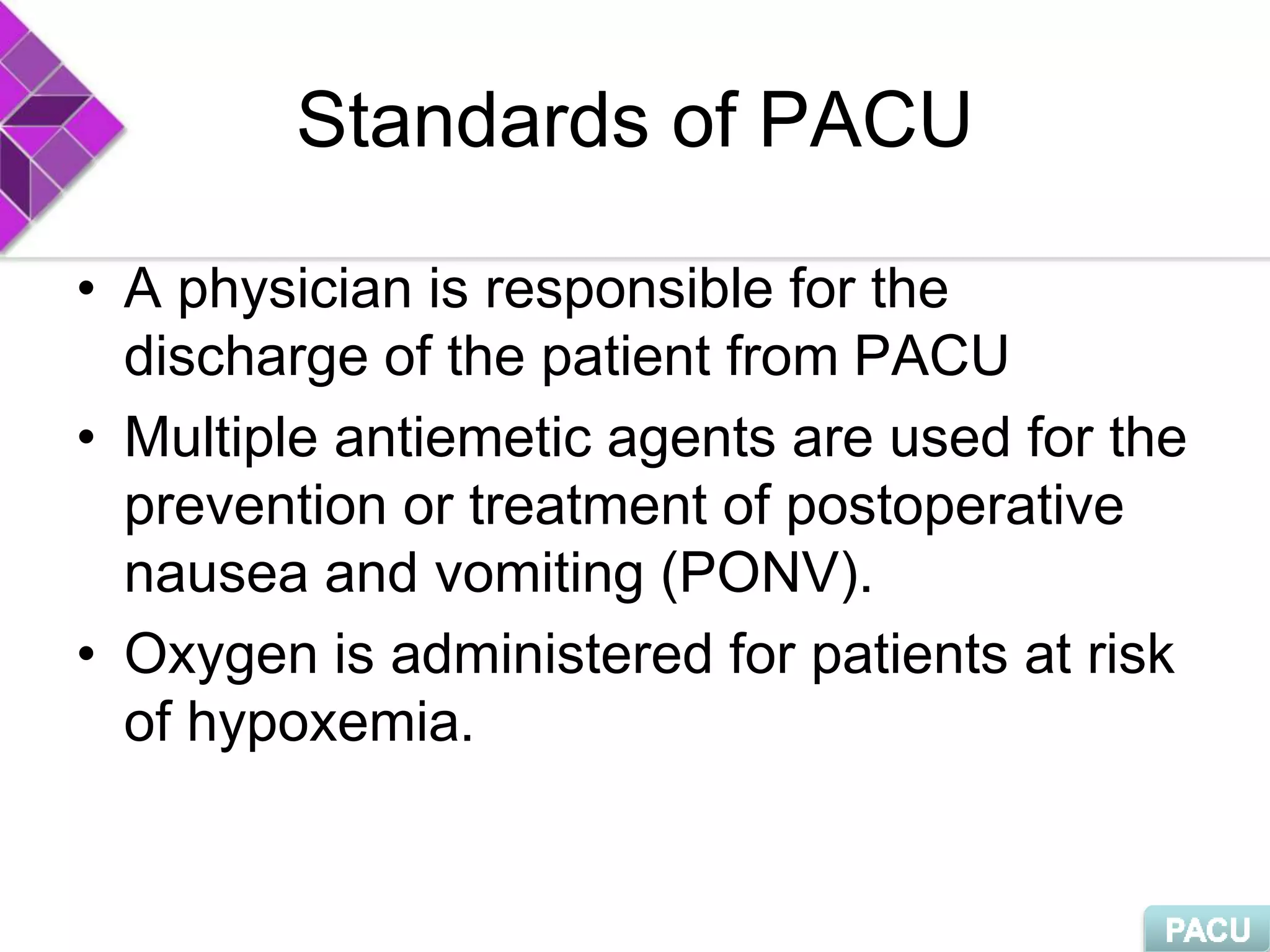 PACU Post-Anesthesia Care Unit | PPSX