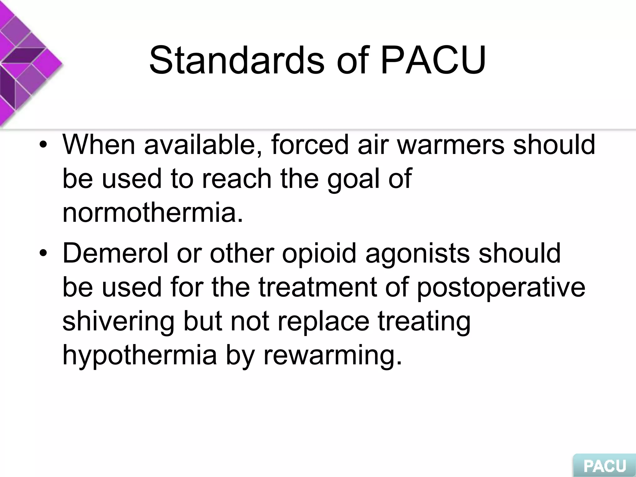 PACU Post-Anesthesia Care Unit | PPSX