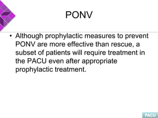 PACU Post-Anesthesia Care Unit | PPSX