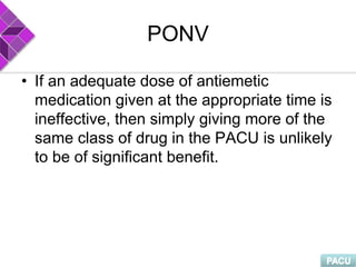 PACU Post-Anesthesia Care Unit | PPSX