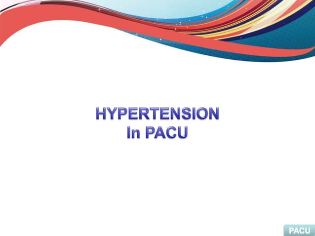 PACU Post-Anesthesia Care Unit | PPSX | Lung and Respiratory Health ...