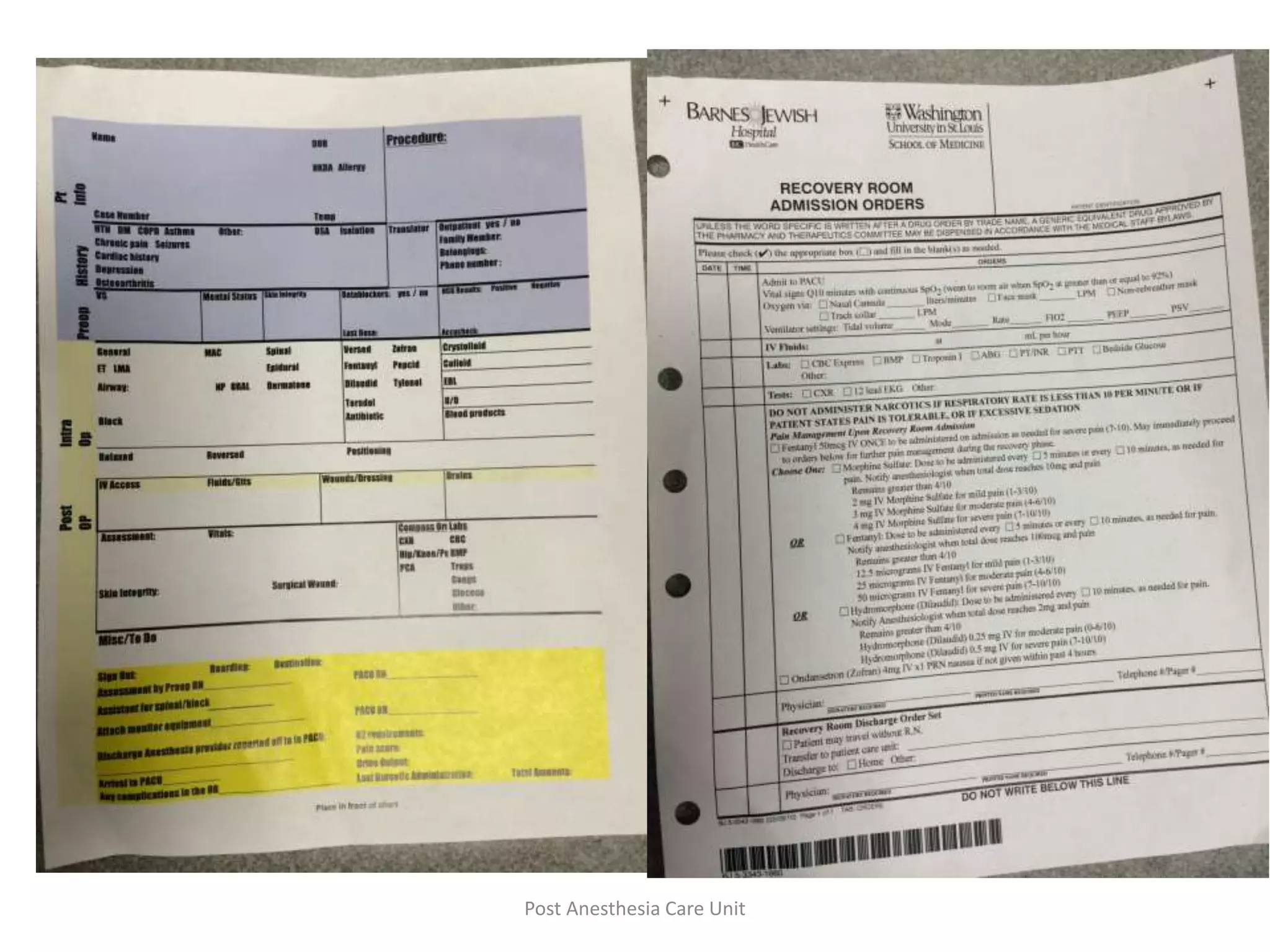 Pacu – post anesthesia care unit | PPTX