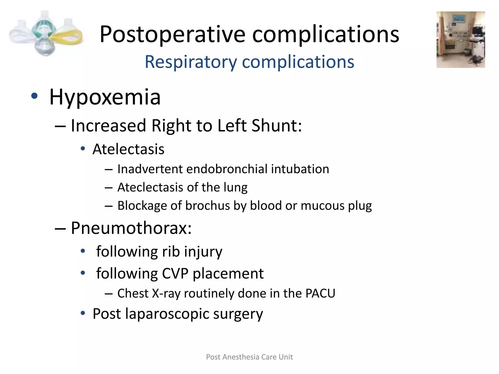 Pacu – post anesthesia care unit | PPTX
