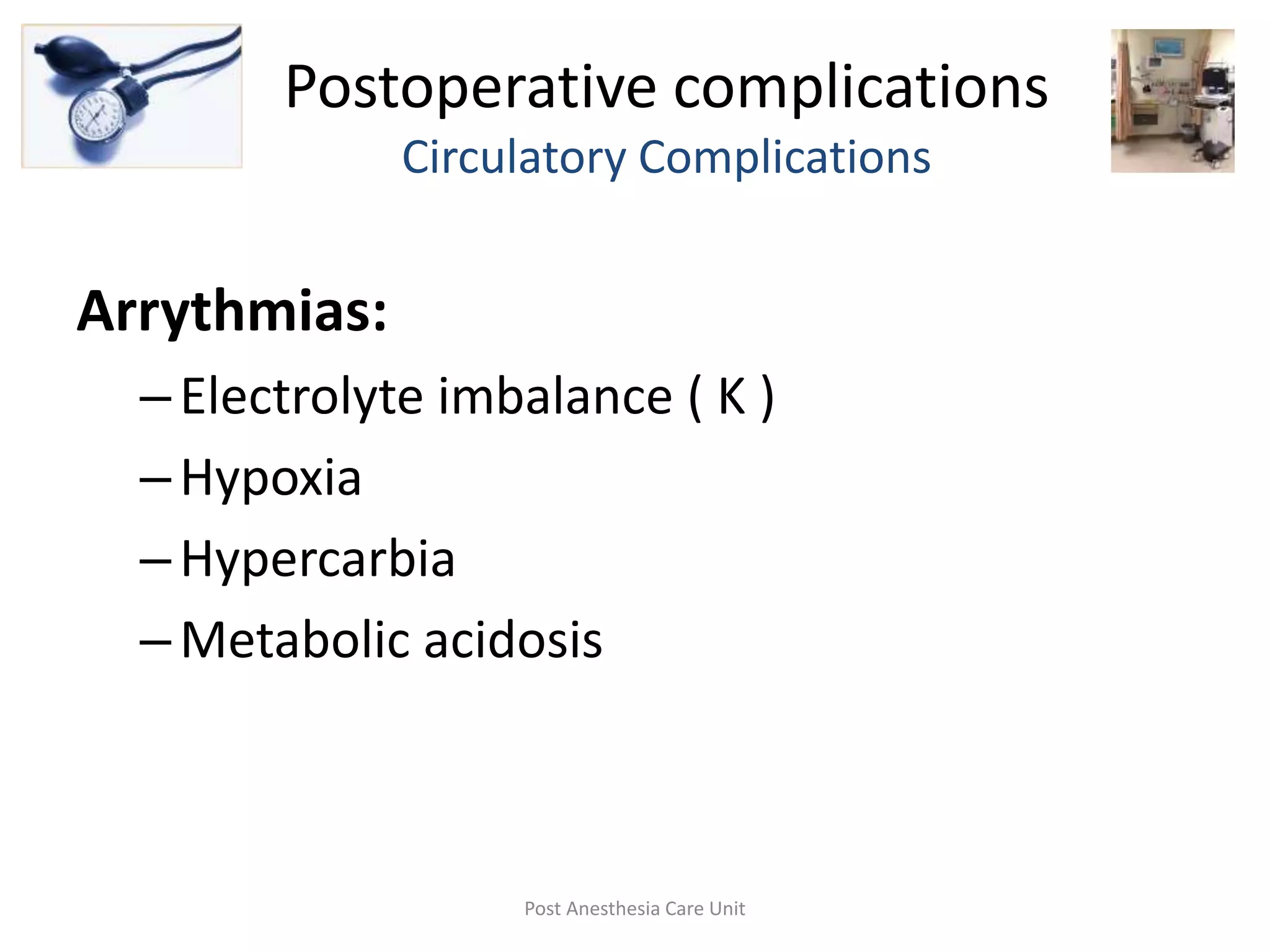 Pacu – post anesthesia care unit | PPTX