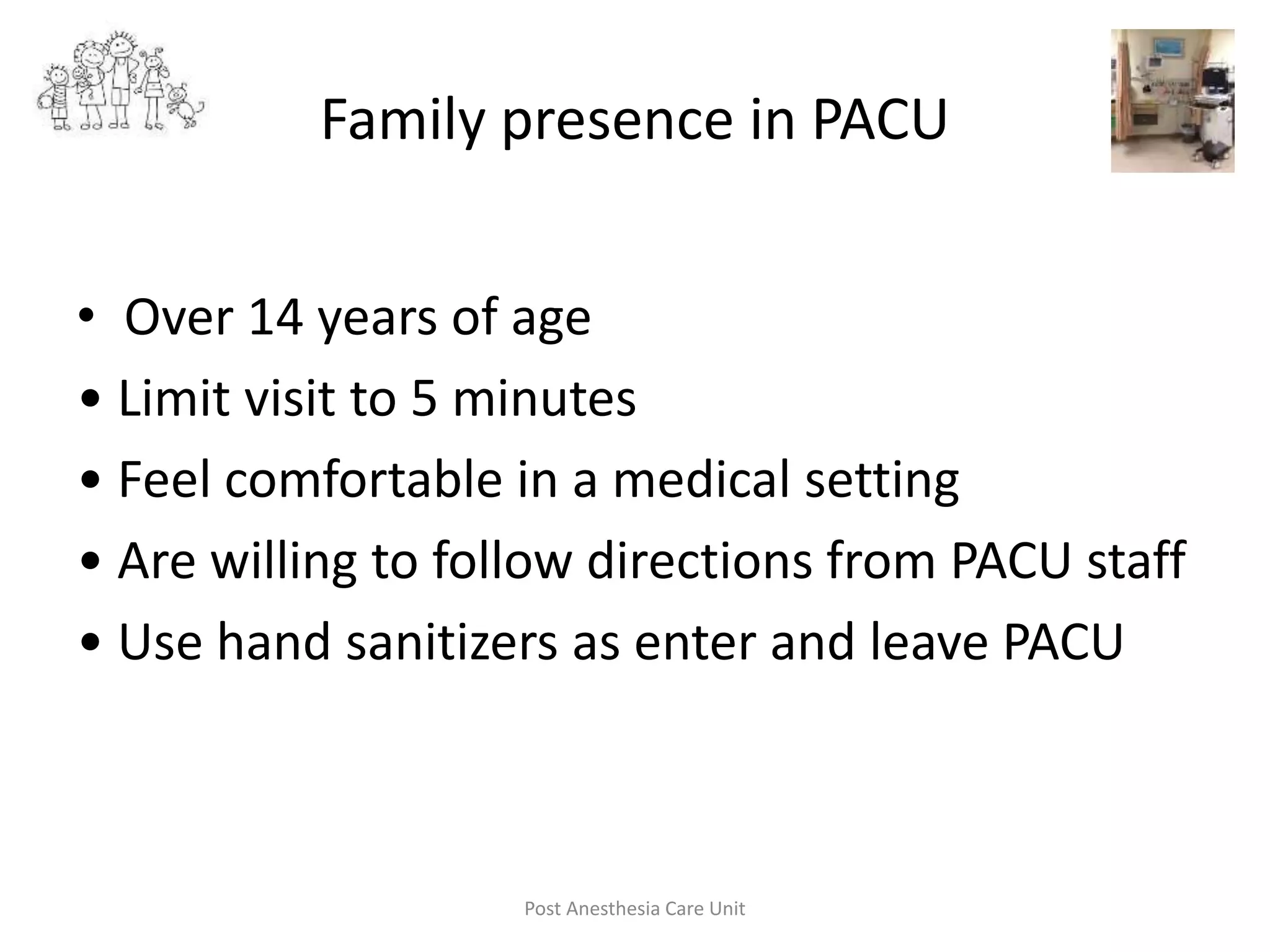 Pacu – post anesthesia care unit | PPTX
