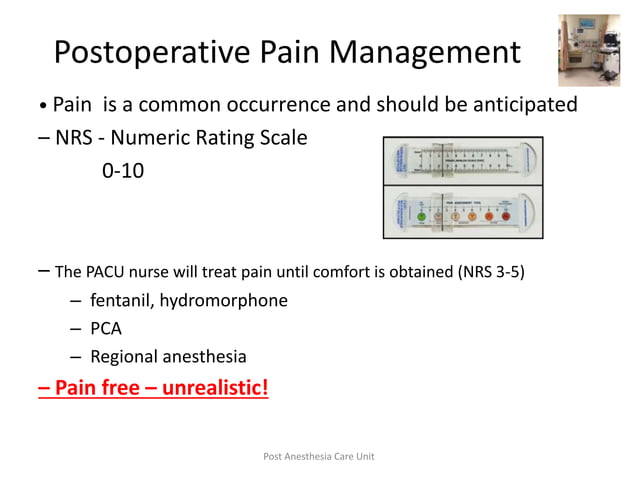Pacu – post anesthesia care unit | PPTX