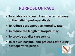 Post Anesthesia Care (PACU) for anesthesia resident.ppt
