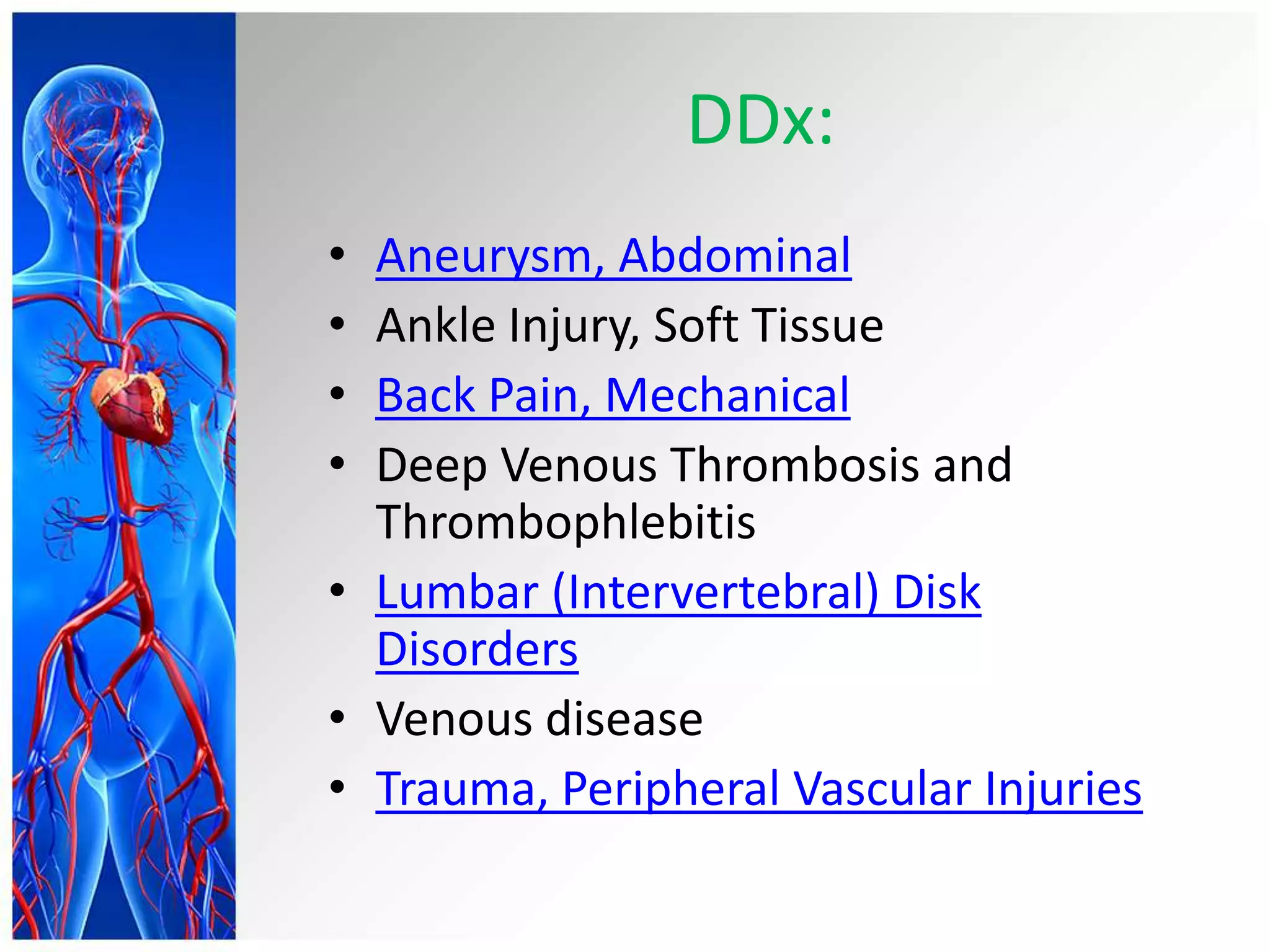 Periphral Arterial Disease | PPTX