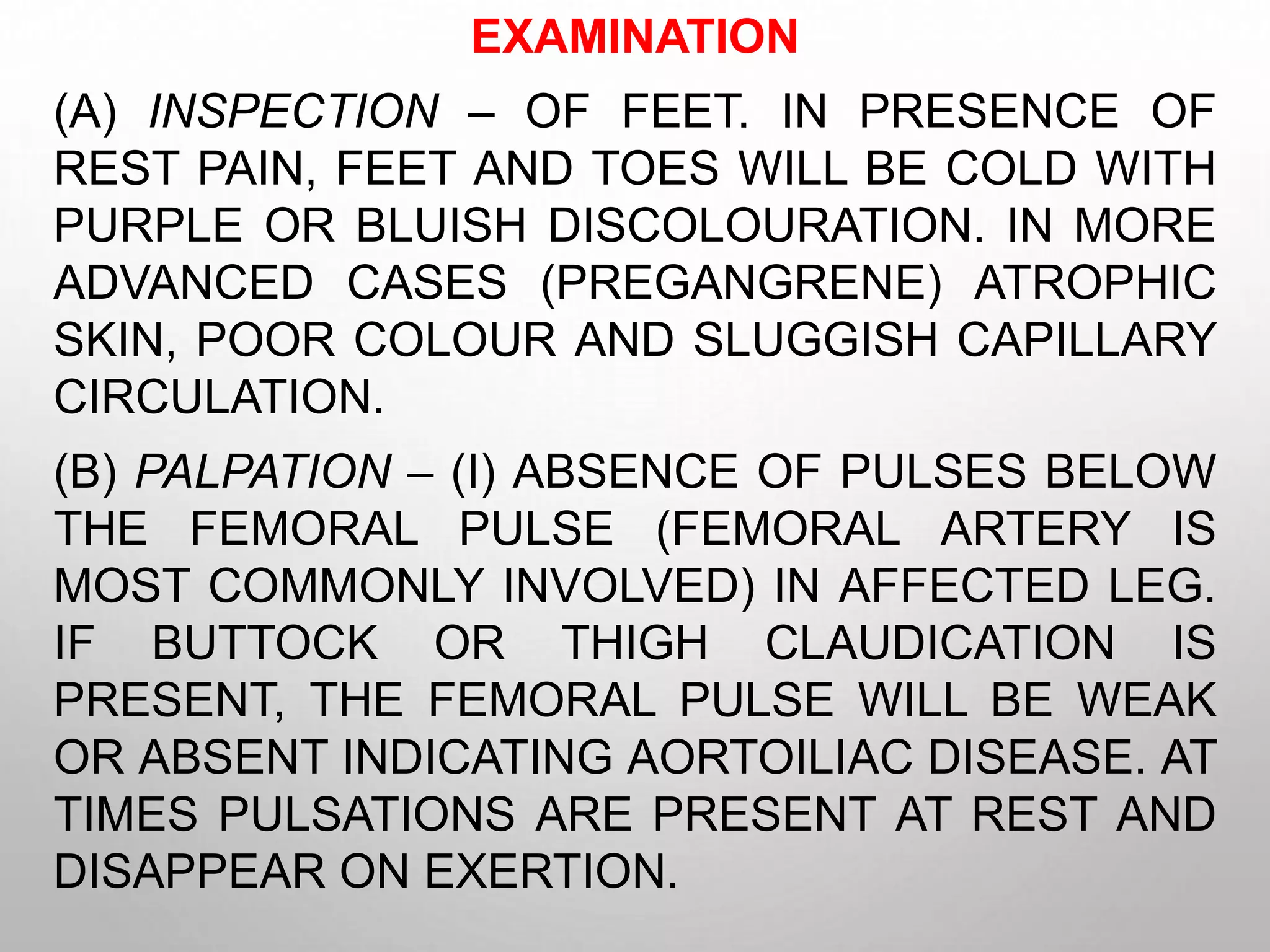 Peripheral arterial Disease (PAD) | PPTX
