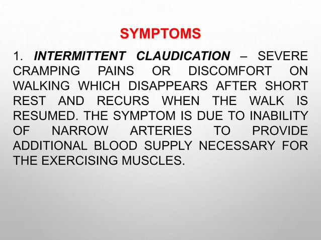 Peripheral arterial Disease (PAD) | PPTX