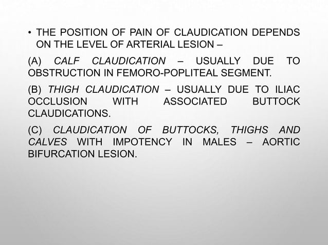 Peripheral arterial Disease (PAD) | PPTX