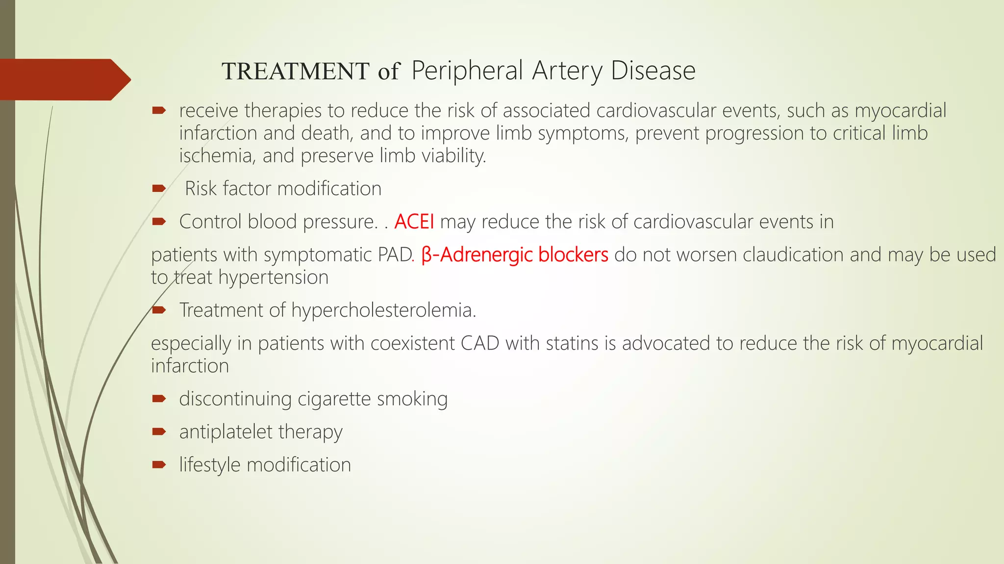Peripheral artery disease | PPTX