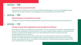 Constitution of Bangladesh (Article 101 to 120) | PPTX