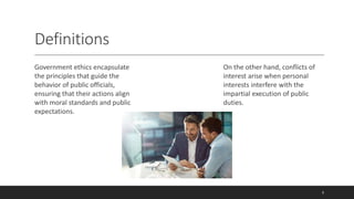 Government Ethics and Conflicts of Interests | PPTX