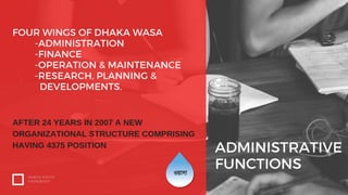 Public Administration of DHAKA WASA | PDF