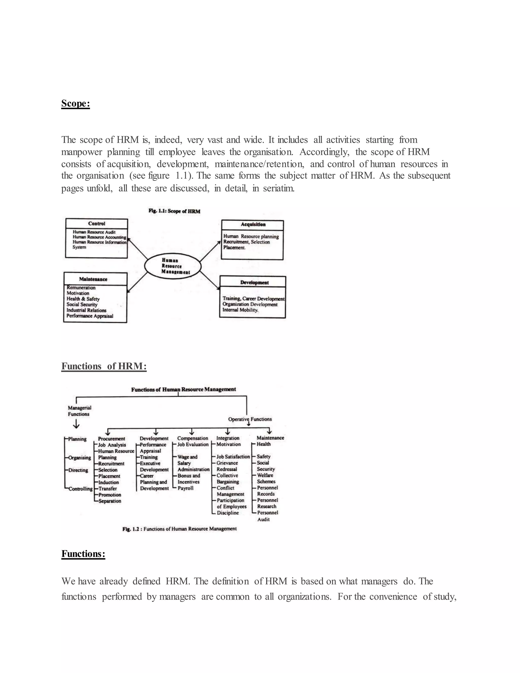 Introduction to hrm | PDF