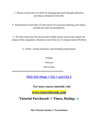 PAD 530 Inspiring Innovation / tutorialrank.com