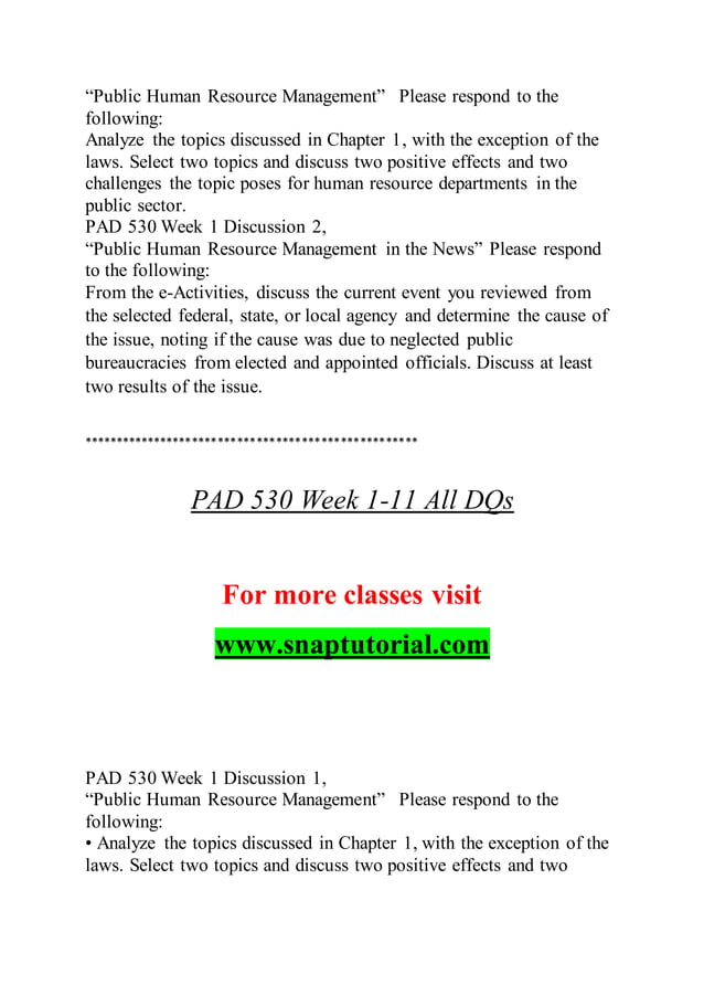 Pad 530 Education Organization -- snaptutorial.com