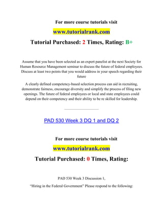 Pad 530 Effective Communication - tutorialrank.com