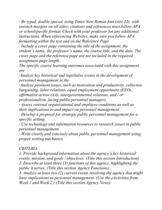 Pad 530 assignment rationale and analysis for agency selected part i | PDF