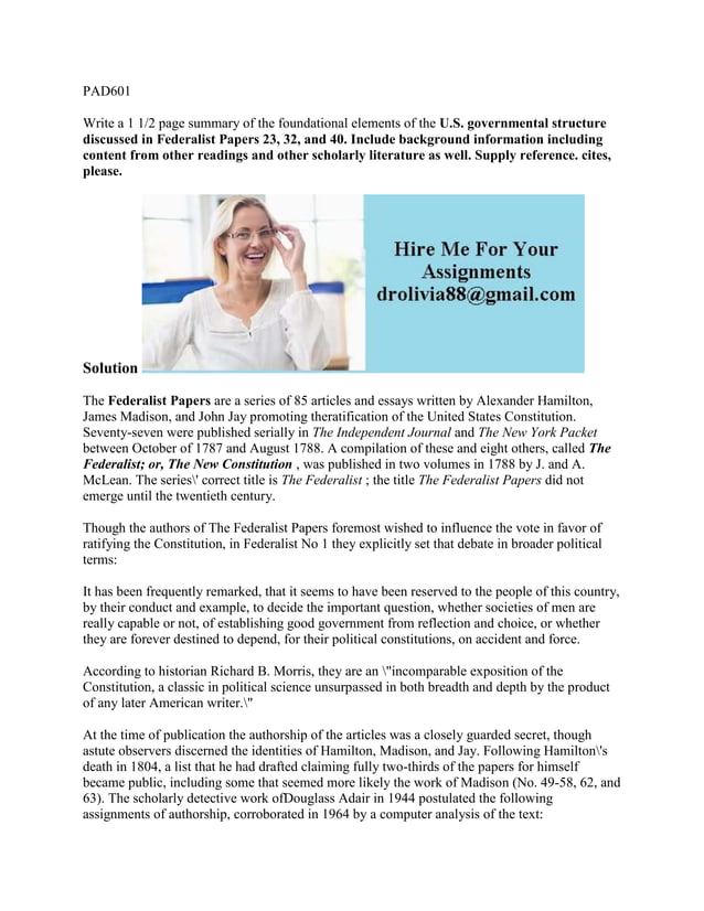 PAD601 Write a 1 1-2 page summary of the foundational elements of the.docx