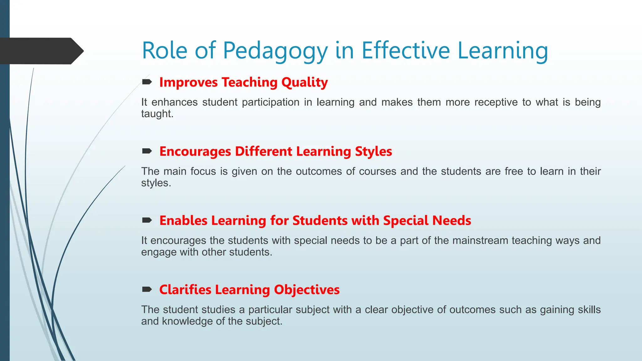 Pedagogy/Definition/Features/Approaches/Types | PPTX