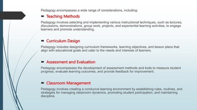 Pedagogy/Definition/Features/Approaches/Types | PPTX