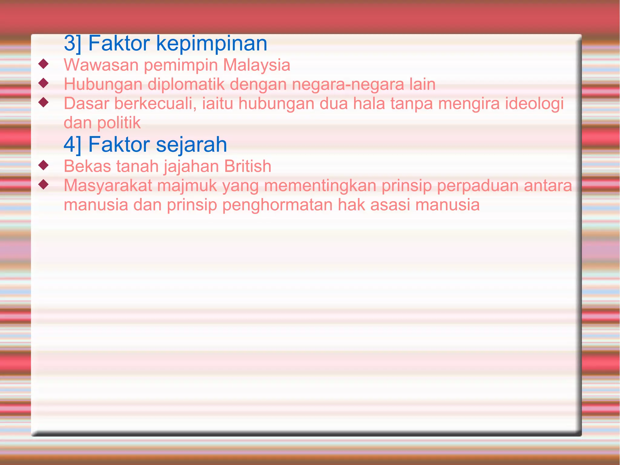 Pengajian Am dasar luar malaysia | ODP