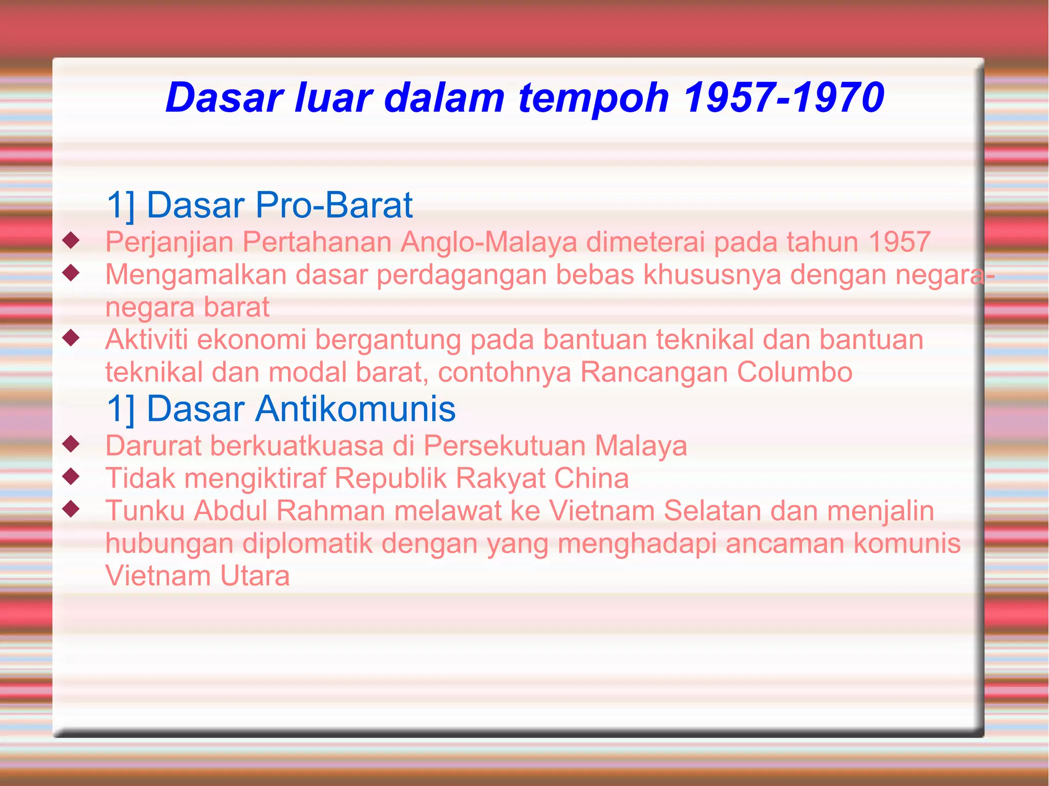 Pengajian Am dasar luar malaysia | ODP