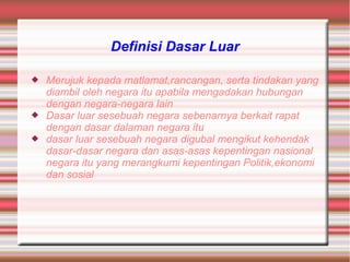 Pengajian Am dasar luar malaysia | ODP