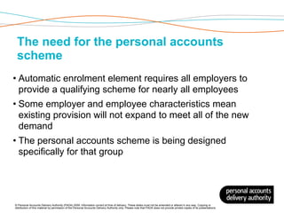 Personal Accounts and the 2012 duties | PPT