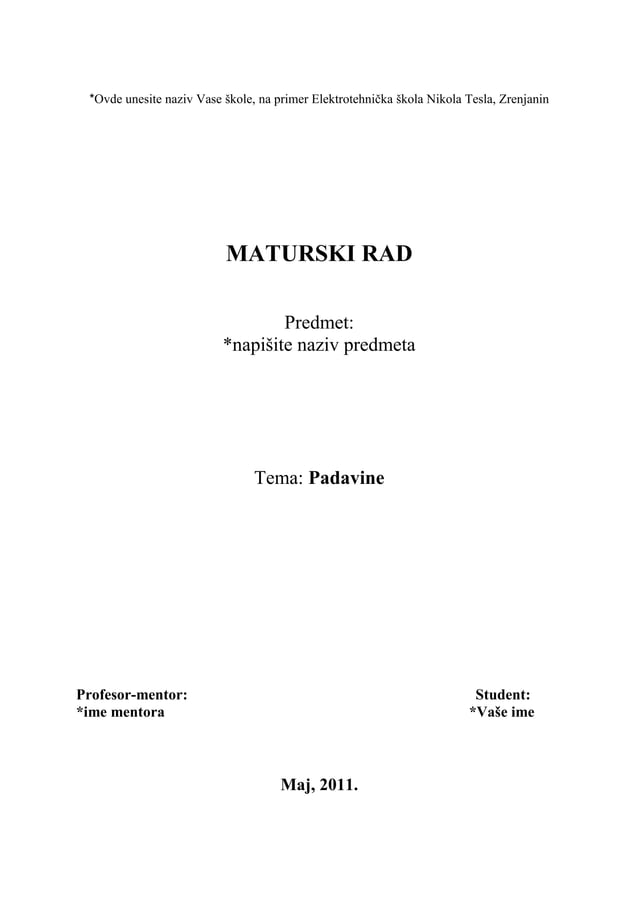 Padavine | PDF