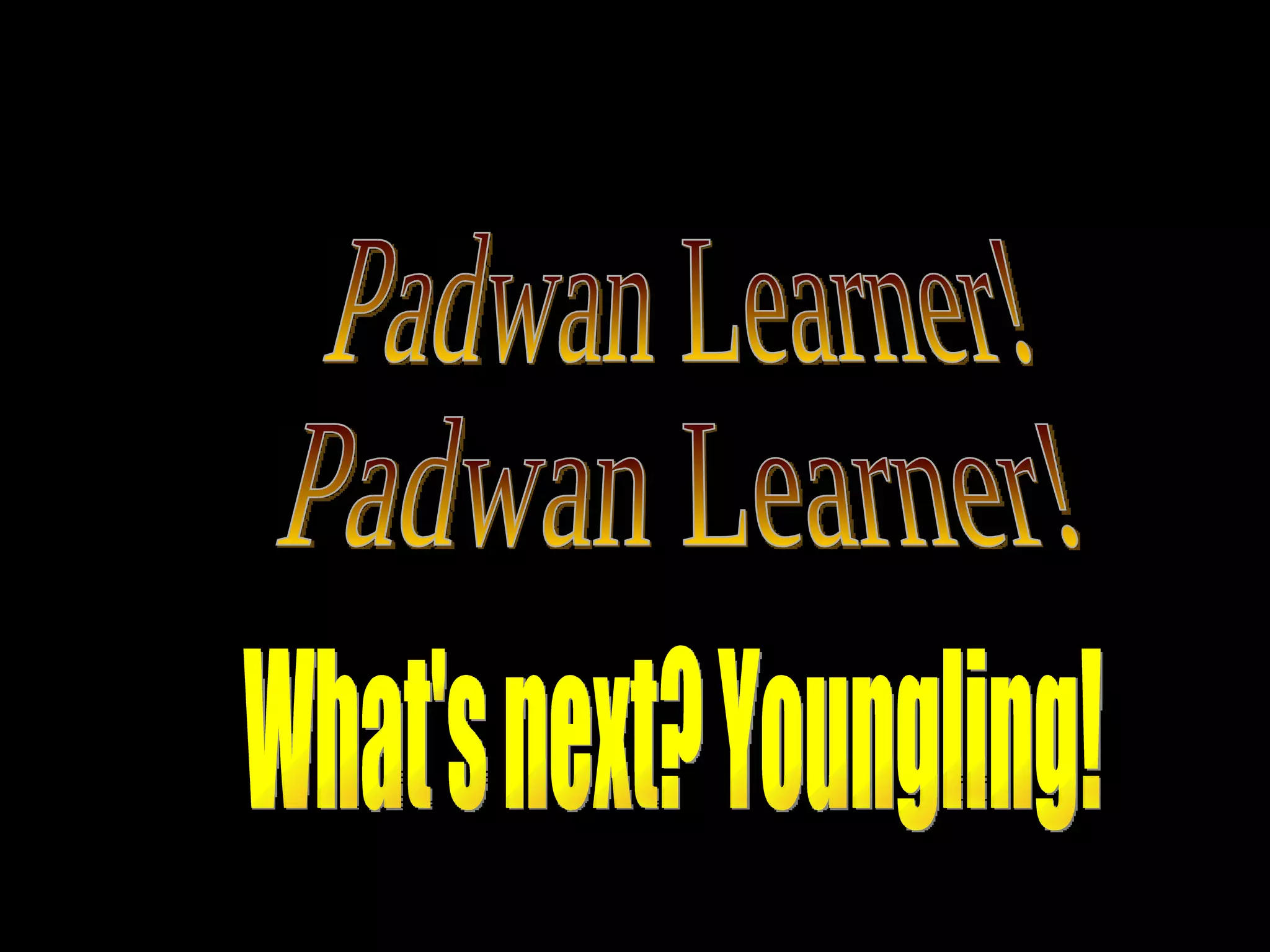 Padawan Learner-Padme's revenge | PPT