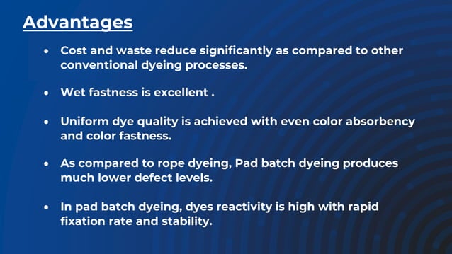 Pad Batch Dyeing Method.pptx | Bath and Shower | Personal Care